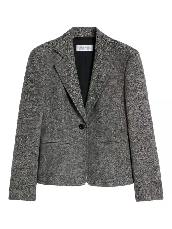 Max Mara Single-button Tweed Blazer