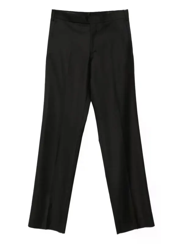 LARDINI Virgin Wool Trousers - Black
