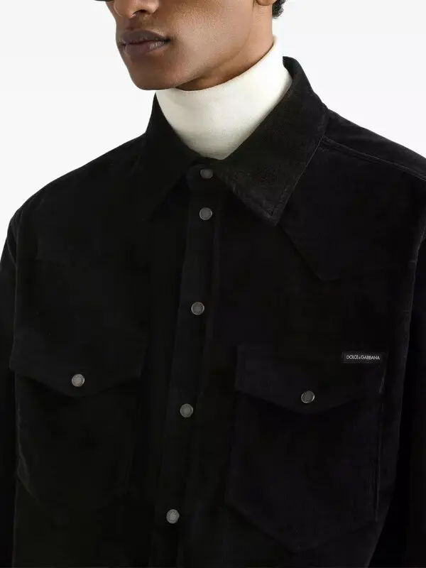 Dolce & Gabbana Corduroy Shirt - Black