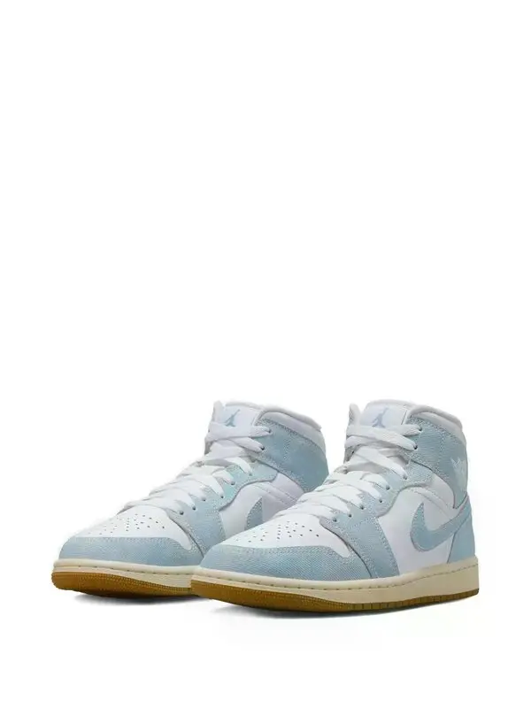 JORDAN Air 1 Mid Denim/gum Sneakers - Blue