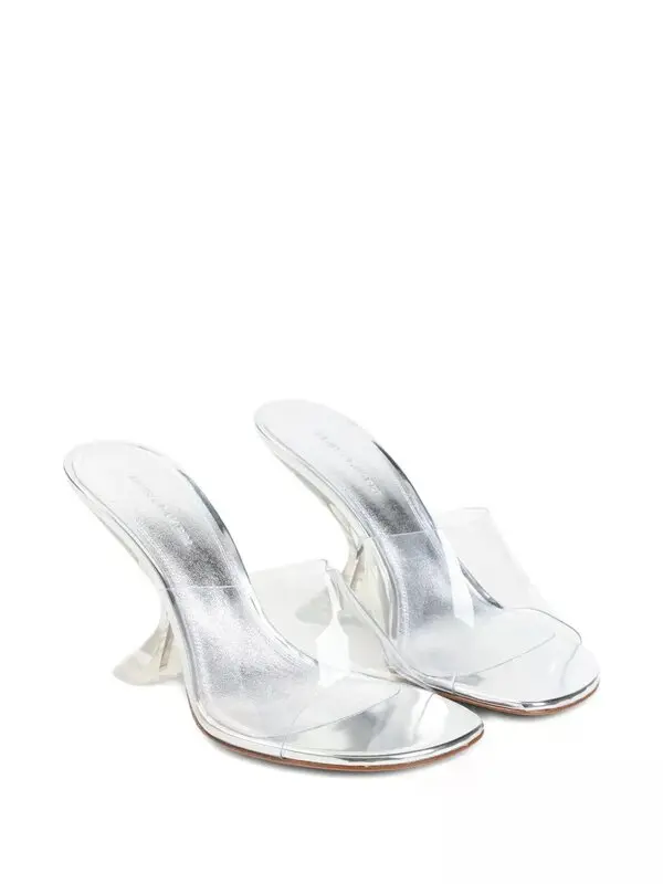 Amina Muaddi Sculpted Heel Sandals
