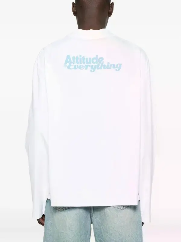 Martine Rose Graphic-print Long-sleeve T-shirt