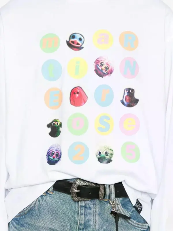 Martine Rose Graphic-print Long-sleeve T-shirt