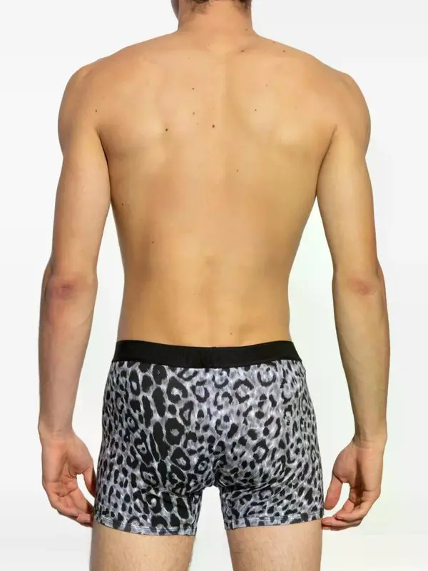 Versace Leopard-print Waistband Boxers