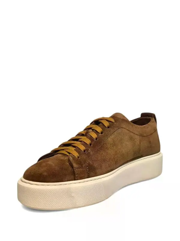HENDERSON BARACCO Suede Platform Sneakers - Brown