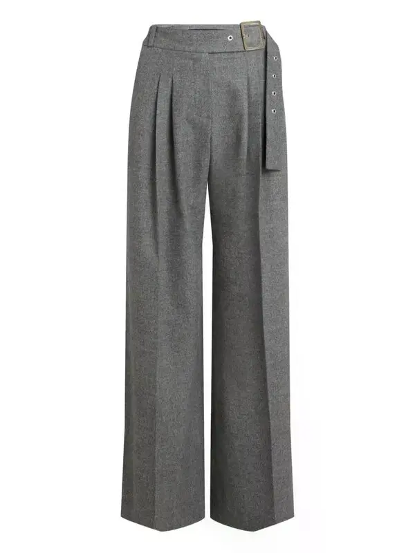 Karl Lagerfeld Pleated Belted Trousers