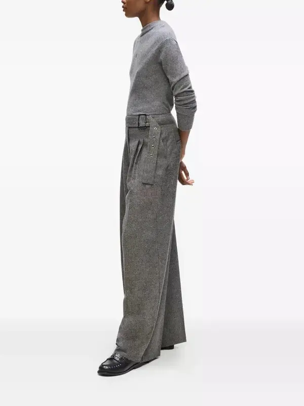 Karl Lagerfeld Pleated Belted Trousers