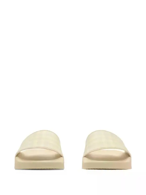 Burberry Check-print Slides - Neutrals