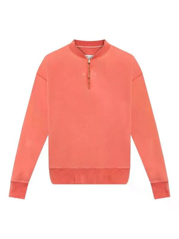 MAISON MARGIELA Half-zip Cotton Sweatshirt - Orange