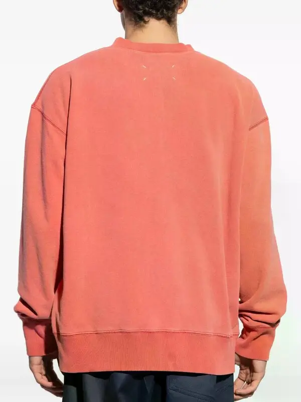 MAISON MARGIELA Half-zip Cotton Sweatshirt - Orange
