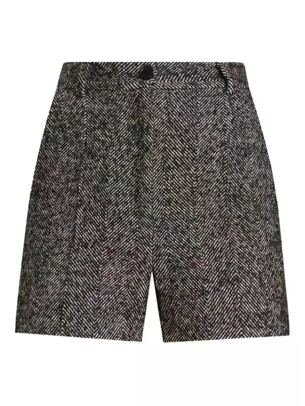 Dolce & Gabbana Herringbone Tweed Shorts