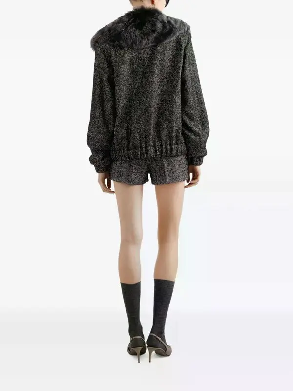 Dolce & Gabbana Herringbone Tweed Shorts