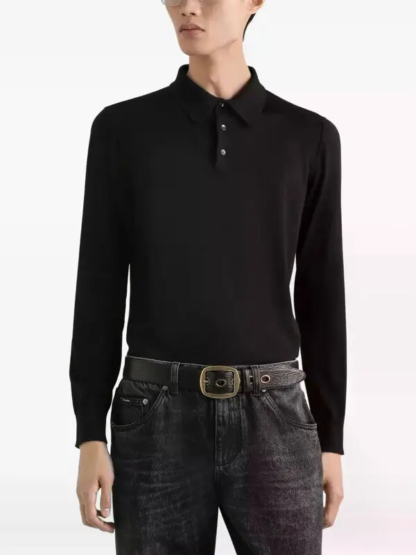 Dolce & Gabbana Long-sleeve Polo Shirt