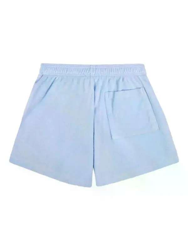 SPORTY & RICH Embroidered-logo Shorts - Blue