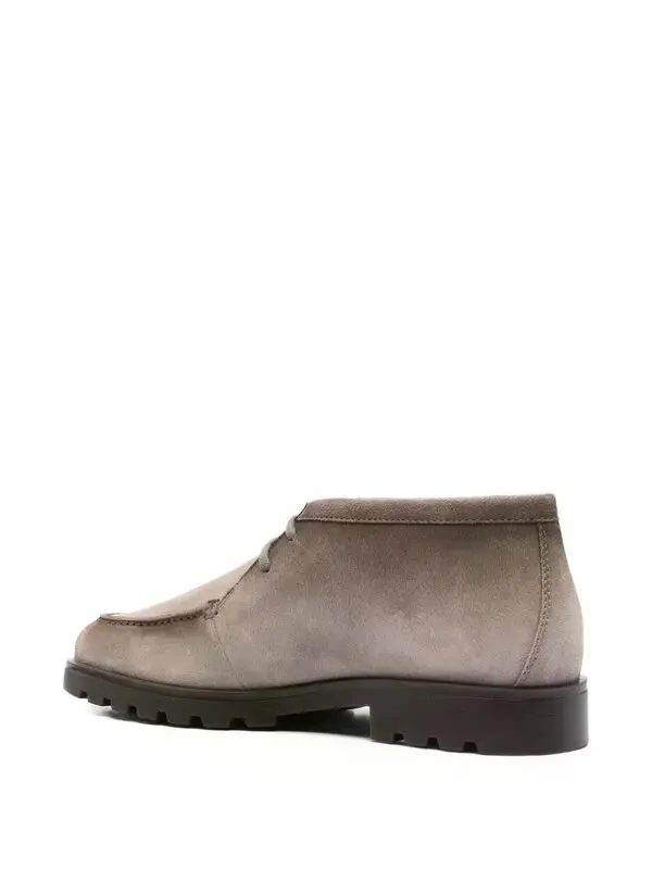 Santoni Suede Lace-up Boots