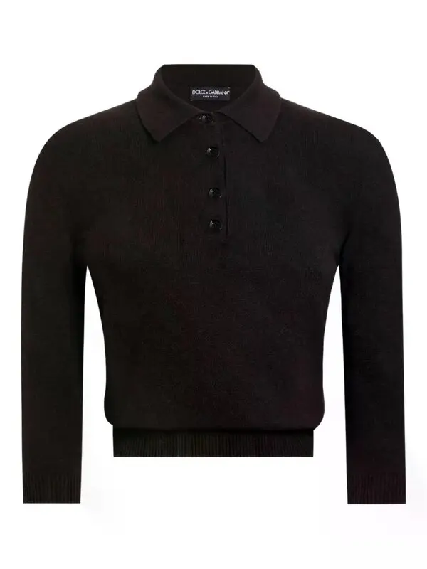 Dolce & Gabbana Cashmere Polo Top