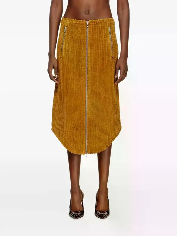 DIESEL® Midi O-liipop Corduroy Skirt