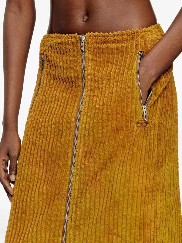 DIESEL® Midi O-liipop Corduroy Skirt