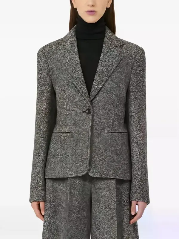 Max Mara Single-button Tweed Blazer