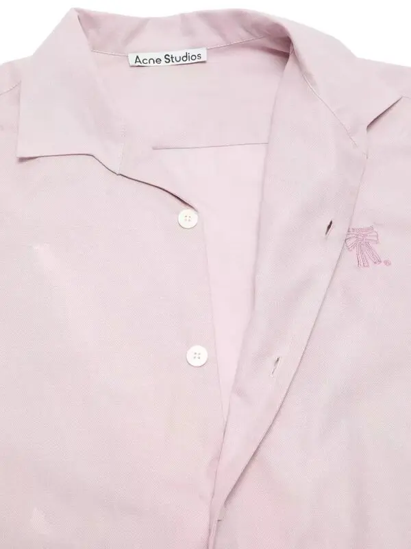 Acne Studios Embroidered-bow Shirt