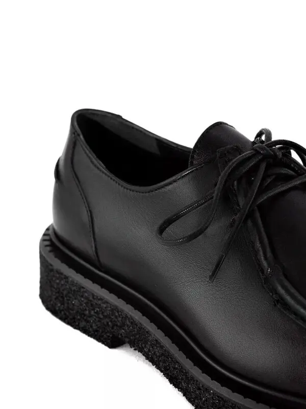 GUGLIELMO ROTTA Leather Round-toe Lace-up Shoes
