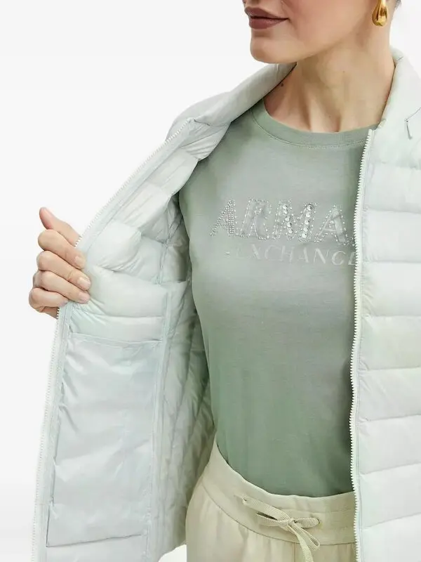 Armani Exchange Quilted Hooded Jacket