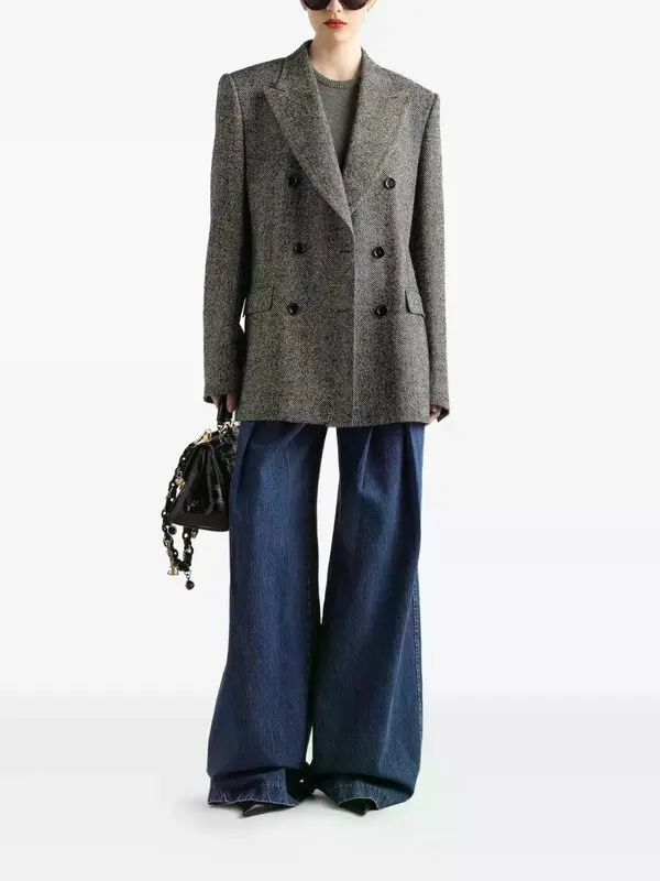 Dolce & Gabbana Inverted-pleat High-waist Jeans