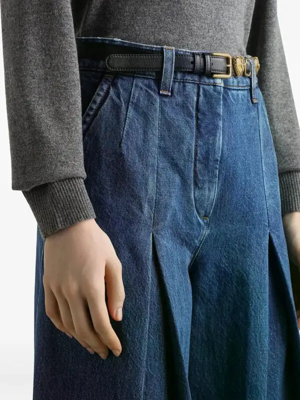 Dolce & Gabbana Inverted-pleat High-waist Jeans