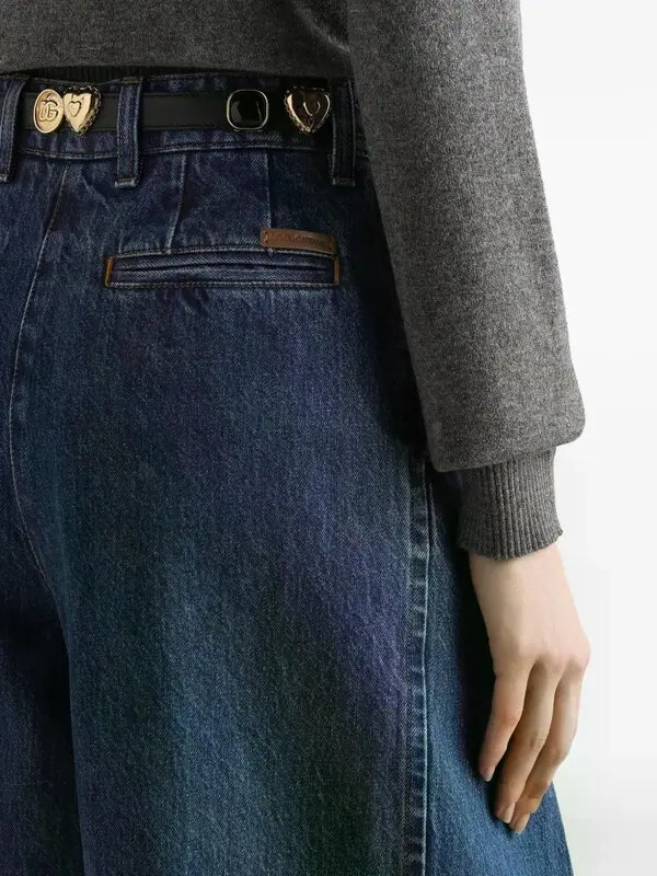 Dolce & Gabbana Inverted-pleat High-waist Jeans
