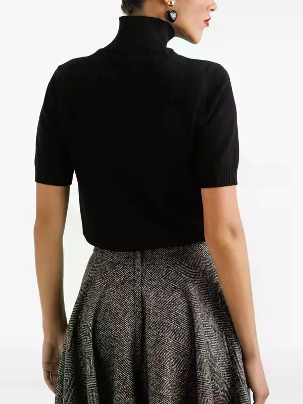 Dolce & Gabbana Short-sleeve Turtleneck Sweater