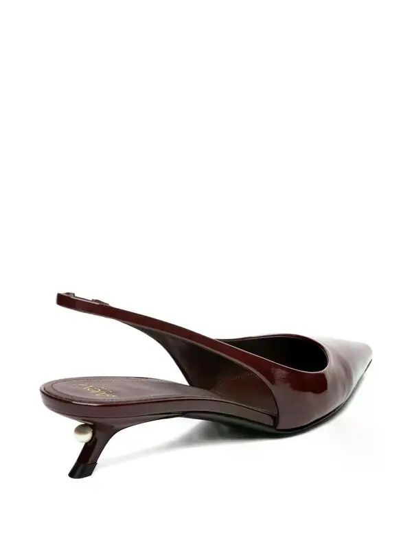 ALEVI MILANO Pearl-embellished Slingback Pumps