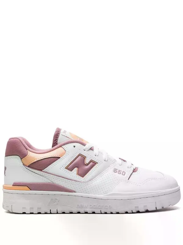 NEW BALANCE 550 Hazy Peach Sneakers - White