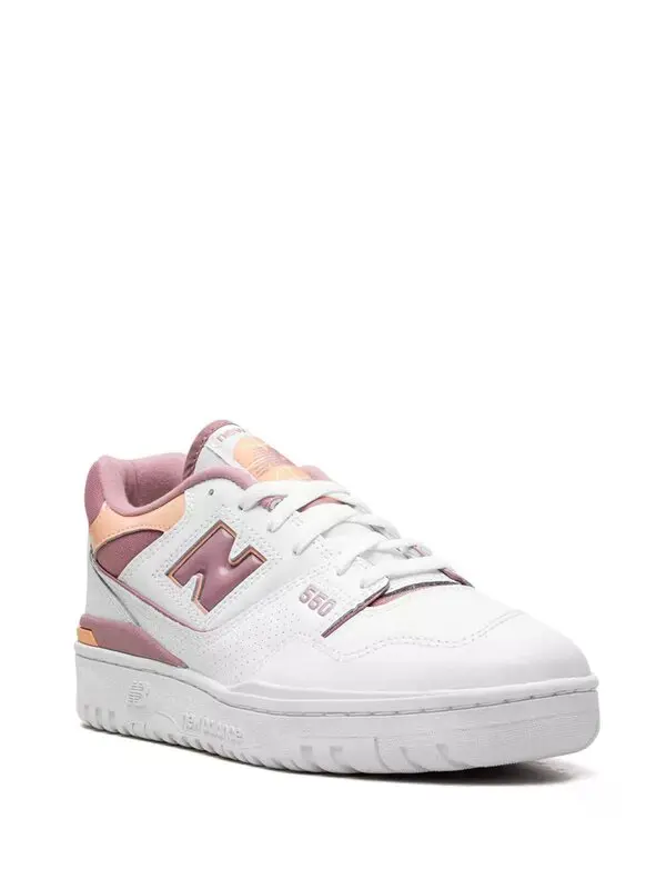 NEW BALANCE 550 Hazy Peach Sneakers - White