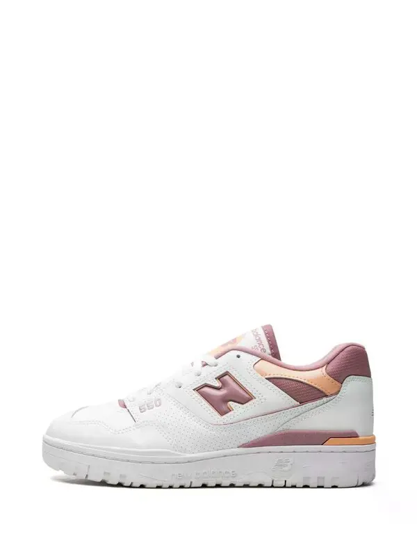 NEW BALANCE 550 Hazy Peach Sneakers - White