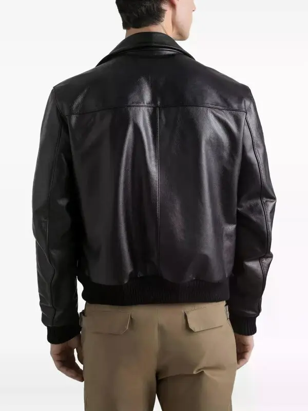 Dolce & Gabbana Leather Zip-fastening Bomber Jacket