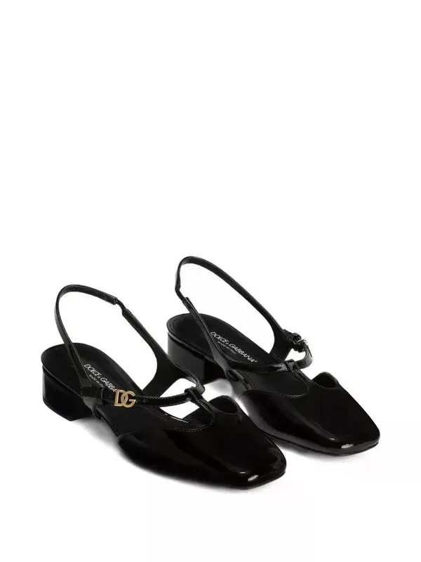 Dolce & Gabbana Patent Leather Slingback Pumps