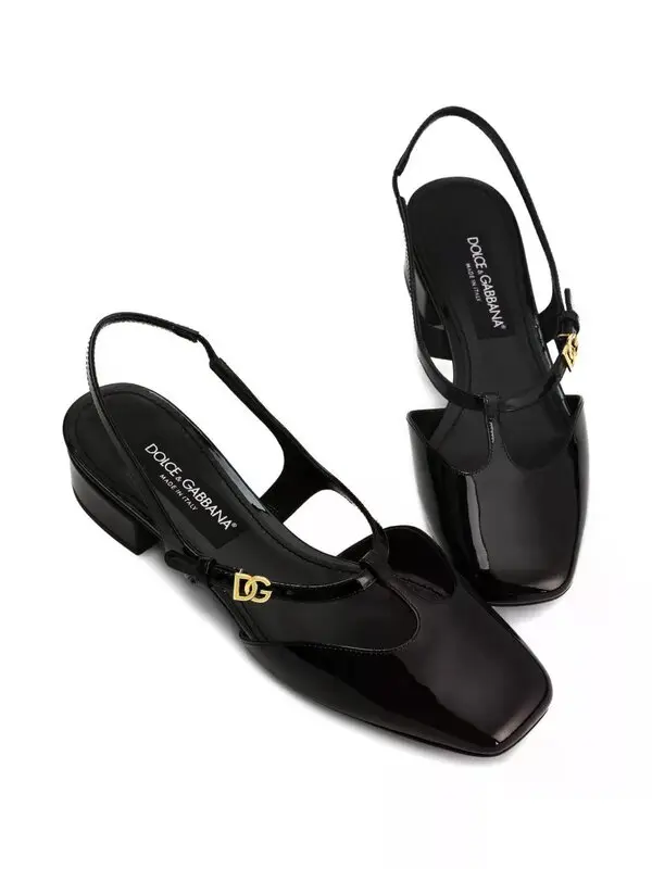 Dolce & Gabbana Patent Leather Slingback Pumps