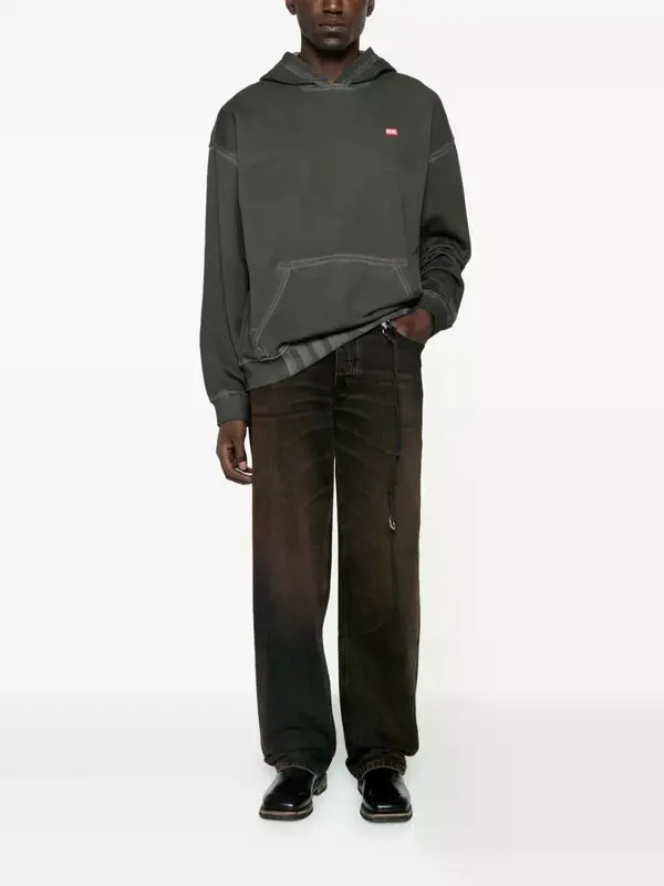 DIESEL® Logo-embroidered Hooded Sweatshirt