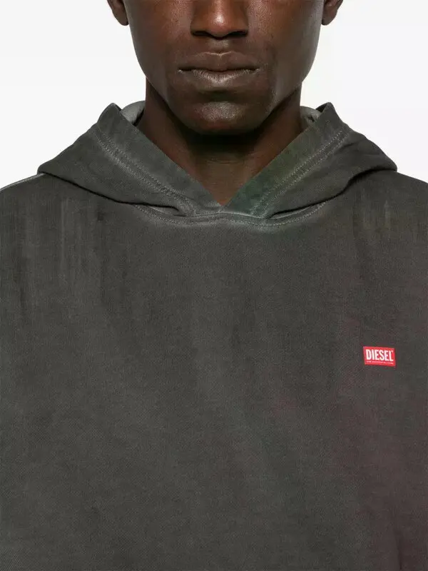 DIESEL® Logo-embroidered Hooded Sweatshirt