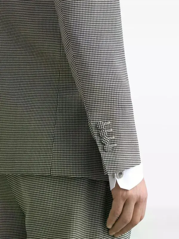 Dolce & Gabbana Houndstooth Double-breasted Blazer - Black