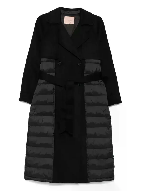 TWINSET Double-breasted Quilted Coat