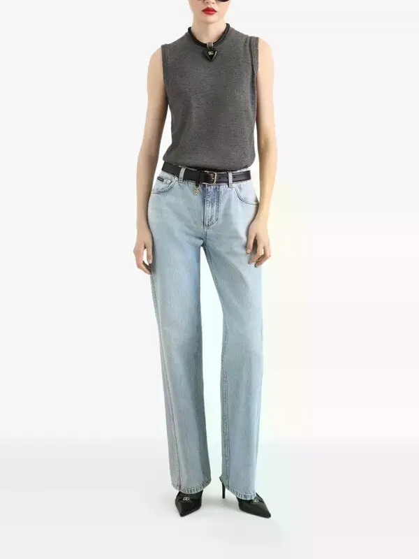 Dolce & Gabbana Ribbed Vest - Grey