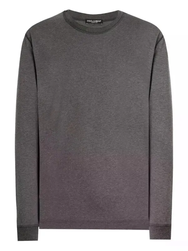 Dolce & Gabbana Cotton Long-sleeve T-shirt - Grey