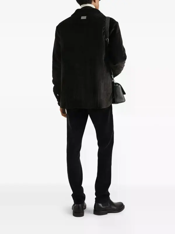 Dolce & Gabbana Corduroy Press-stud Shirt