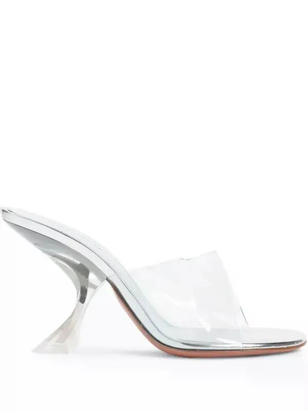 Amina Muaddi Sculpted Heel Sandals
