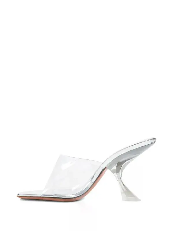 Amina Muaddi Sculpted Heel Sandals