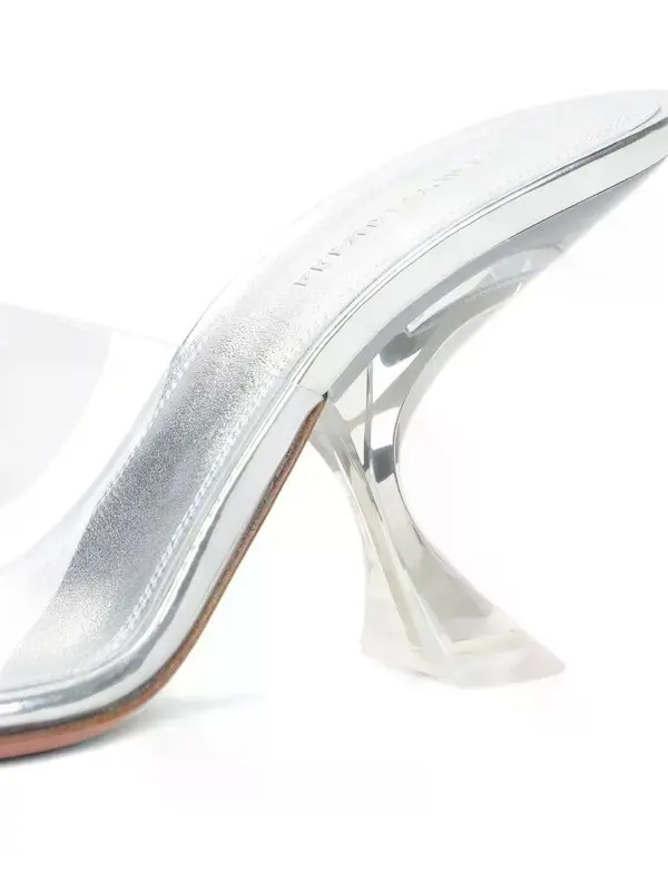 Amina Muaddi Sculpted Heel Sandals