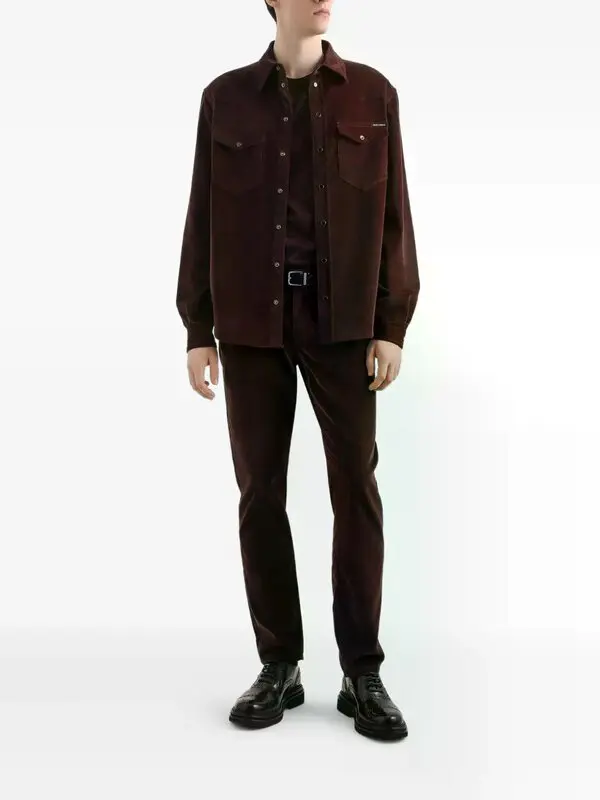 Dolce & Gabbana Corduroy Shirt With Chest Pockets