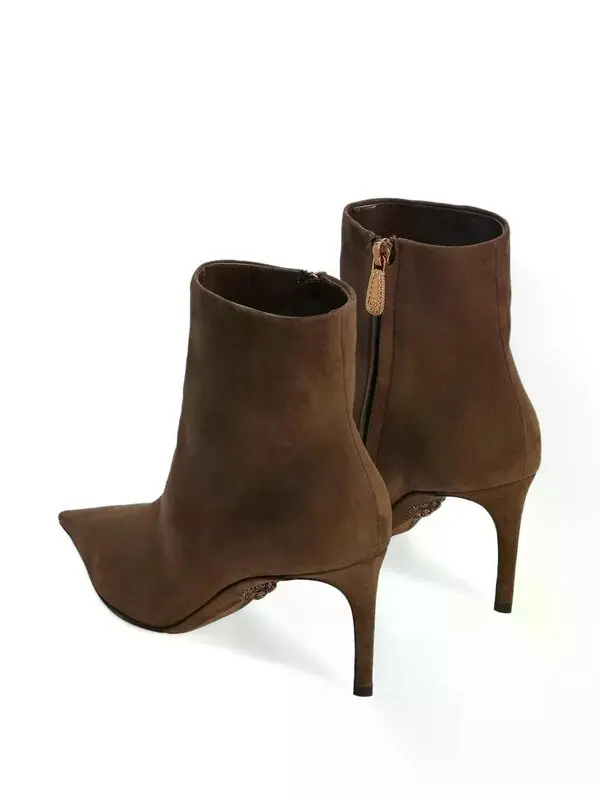 Dolce & Gabbana 75mm Devotion Pointed-toe Ankle Boots - Brown