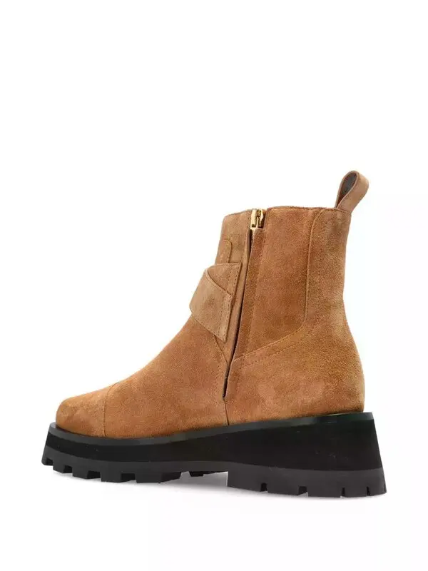 JIMMY CHOO Meena Suede Ankle Boots With Pearl Embellishment
